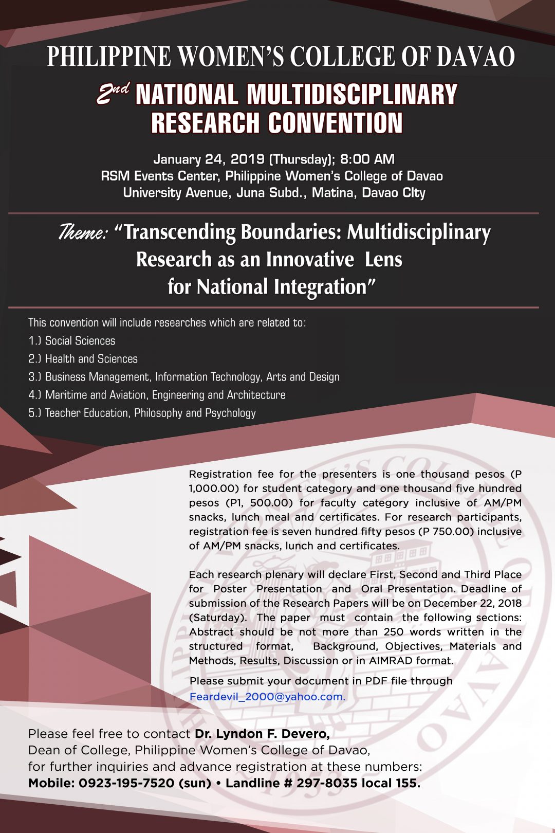 PWC to conduct 2nd national research convention in 2019 - Philippine ...